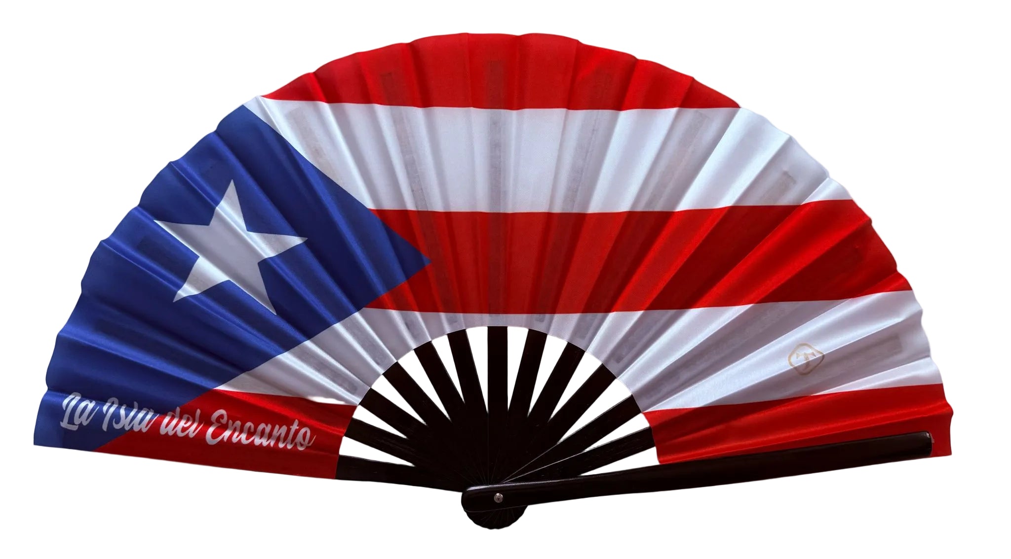 La Isla Del Encanto Large Rave Fan – Bamboo Folding Hand Fan ...